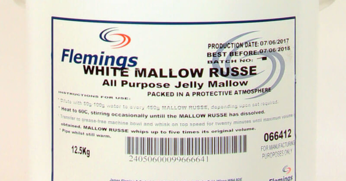 Andrew Ingredients | Mather's White Mallow Russe